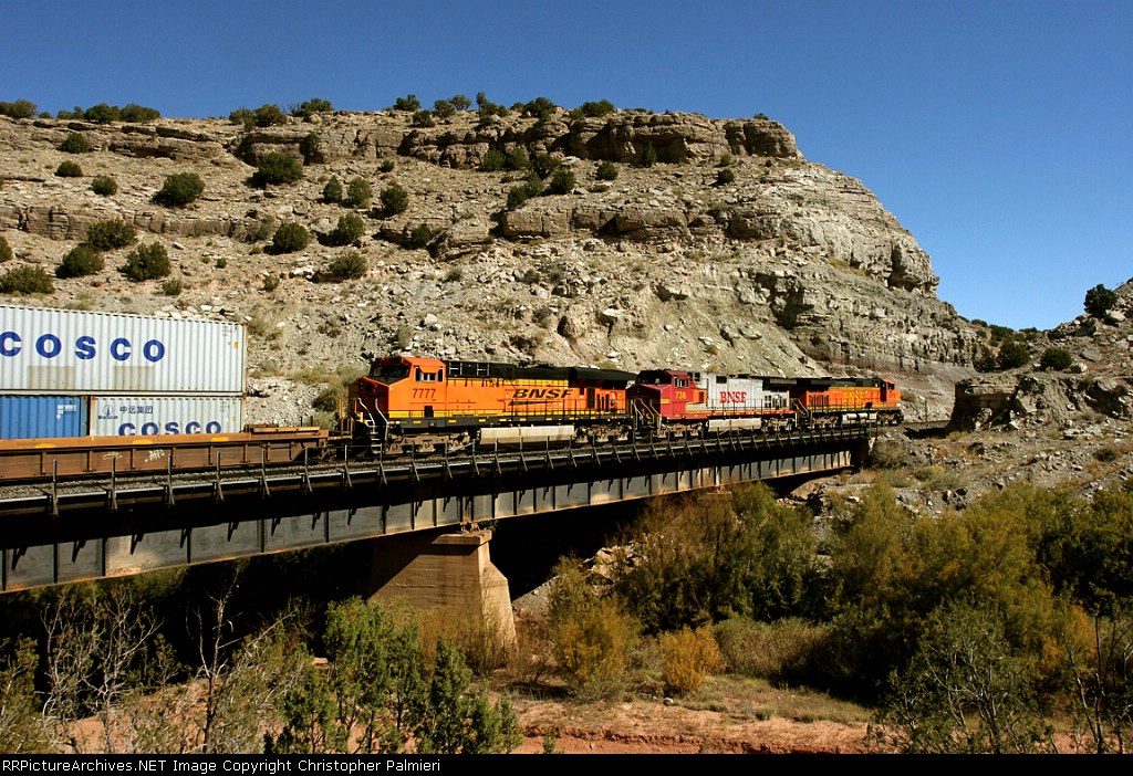 BNSF 5479, 736, and 7777